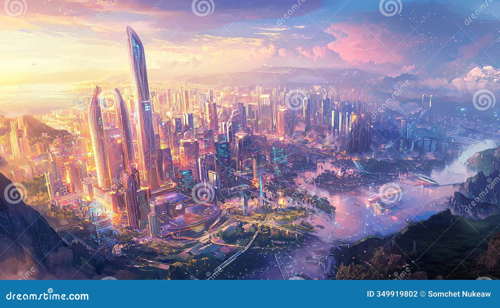 Explore the Stunning Architectural Marvels of a Futuristic Cityscape at ...