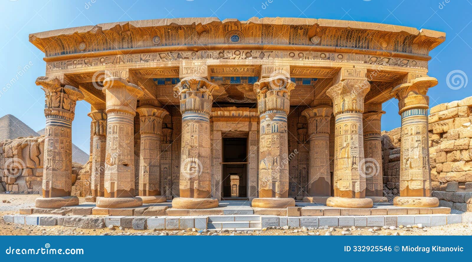 Explore the Stunning Architecture of Ancient Temples Near the Pyramids ...