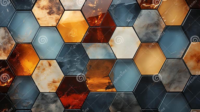 Explore a Stunning Glass Tile Pattern with a Flat Illustration and ...