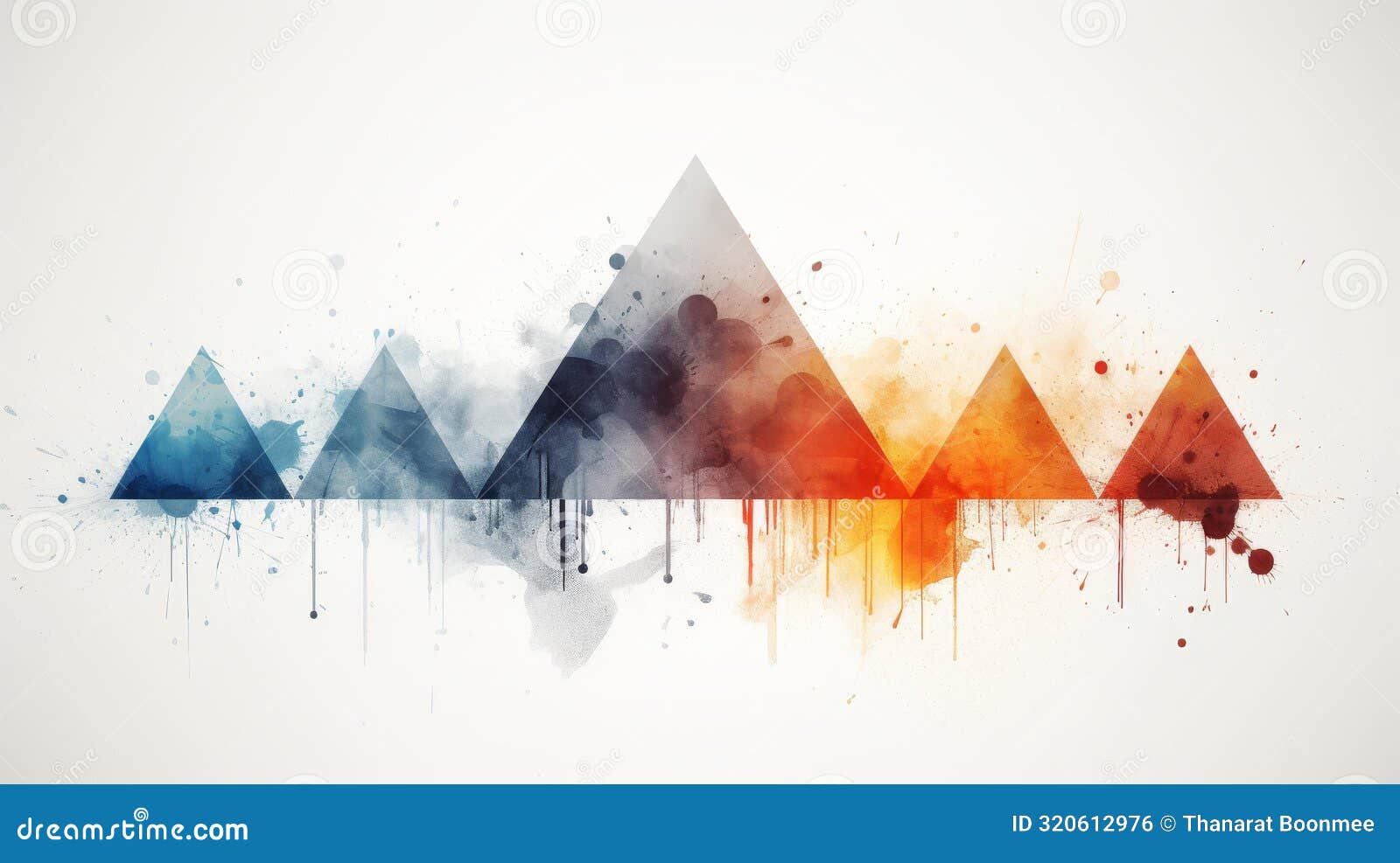 Explore a Stunning Pyramid Composition Illustration with a Geometric ...