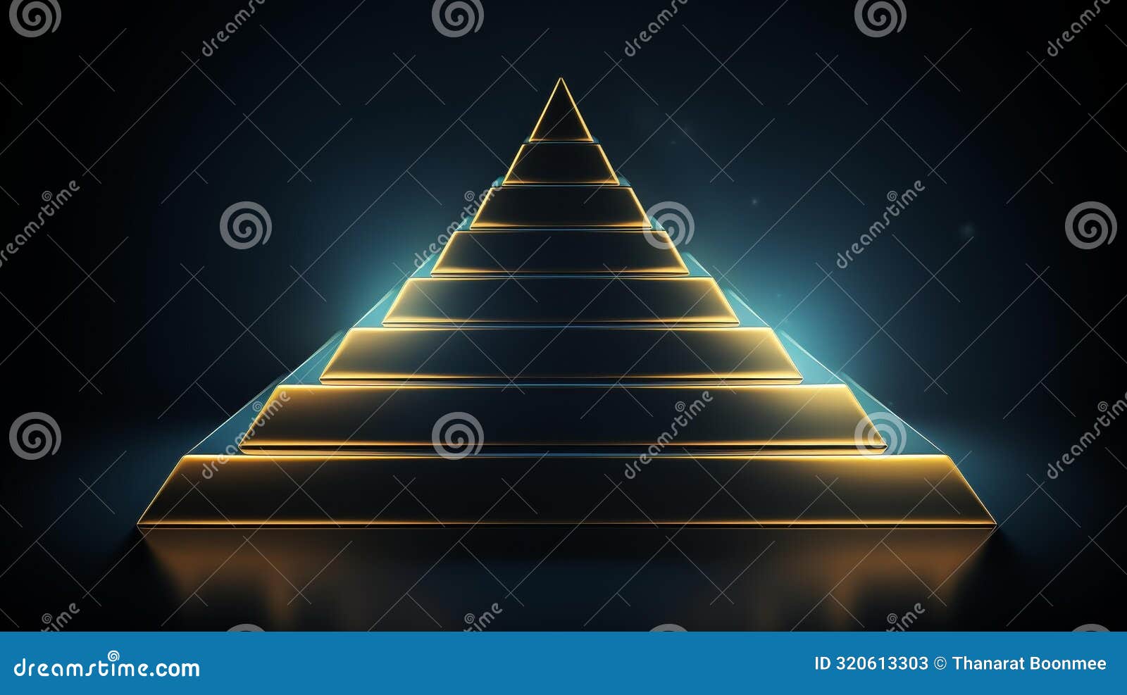 Explore a Stunning Pyramid Composition Illustration with a Geometric ...