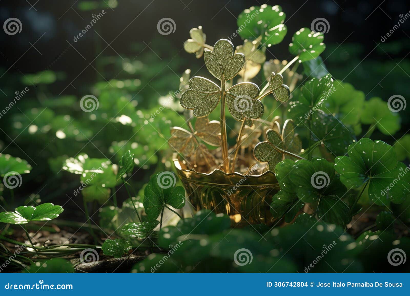 Explore the Symbolism of Clover in Different. Generative Ai Stock ...