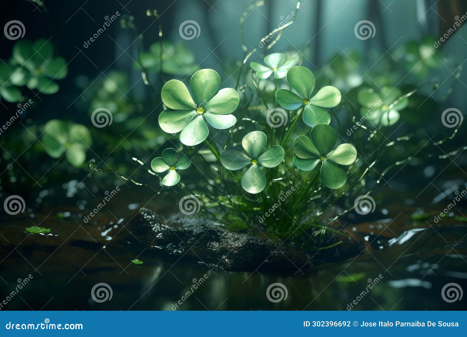 Explore the Symbolism of Shamrocks in Different Stock Photo - Image of ...