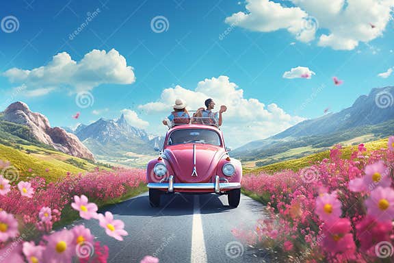 Explore the Theme of Springtime Travel with. Generative Ai Stock ...