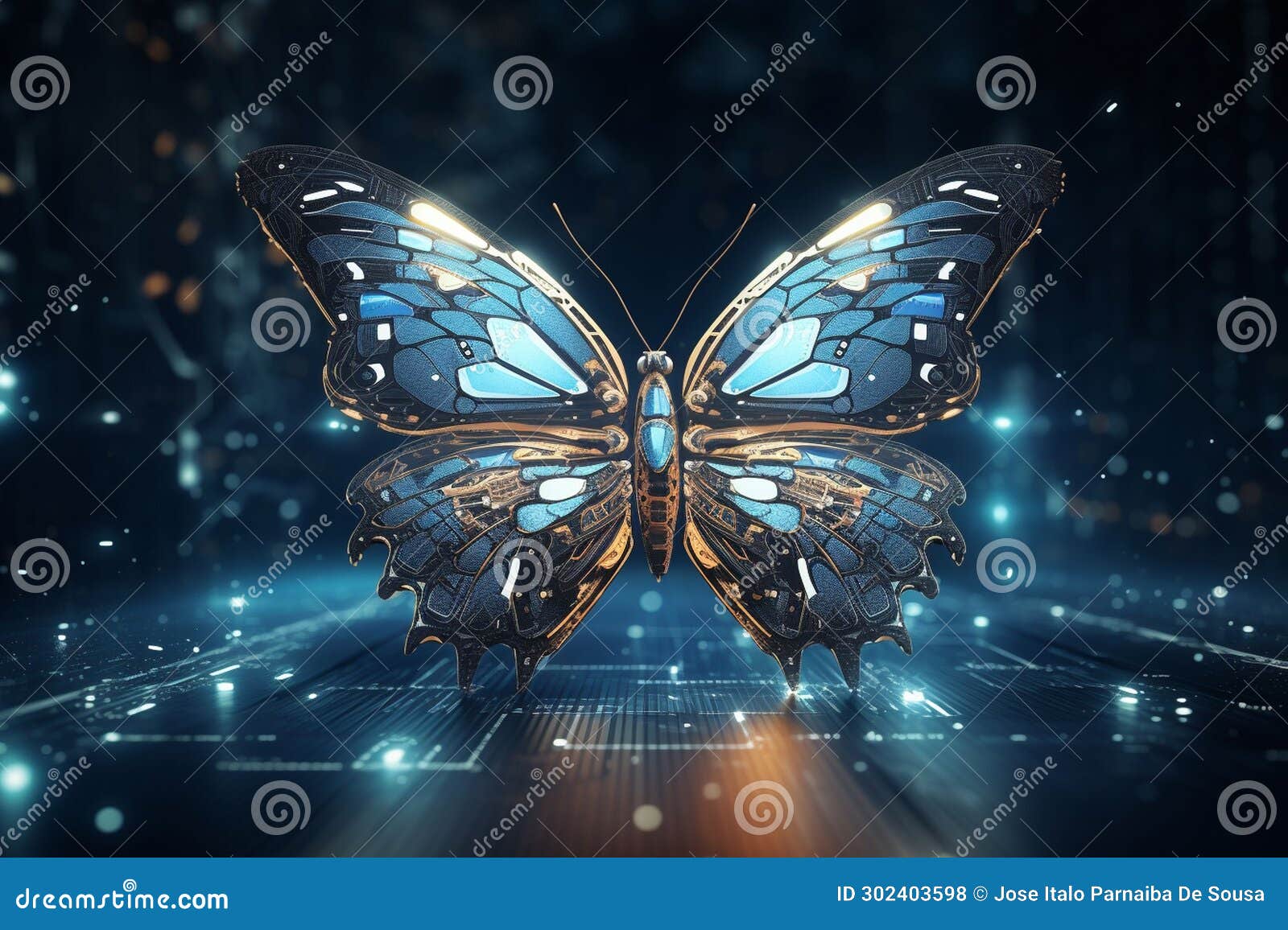 Explore the Use of Butterflies in Technology Stock Illustration ...