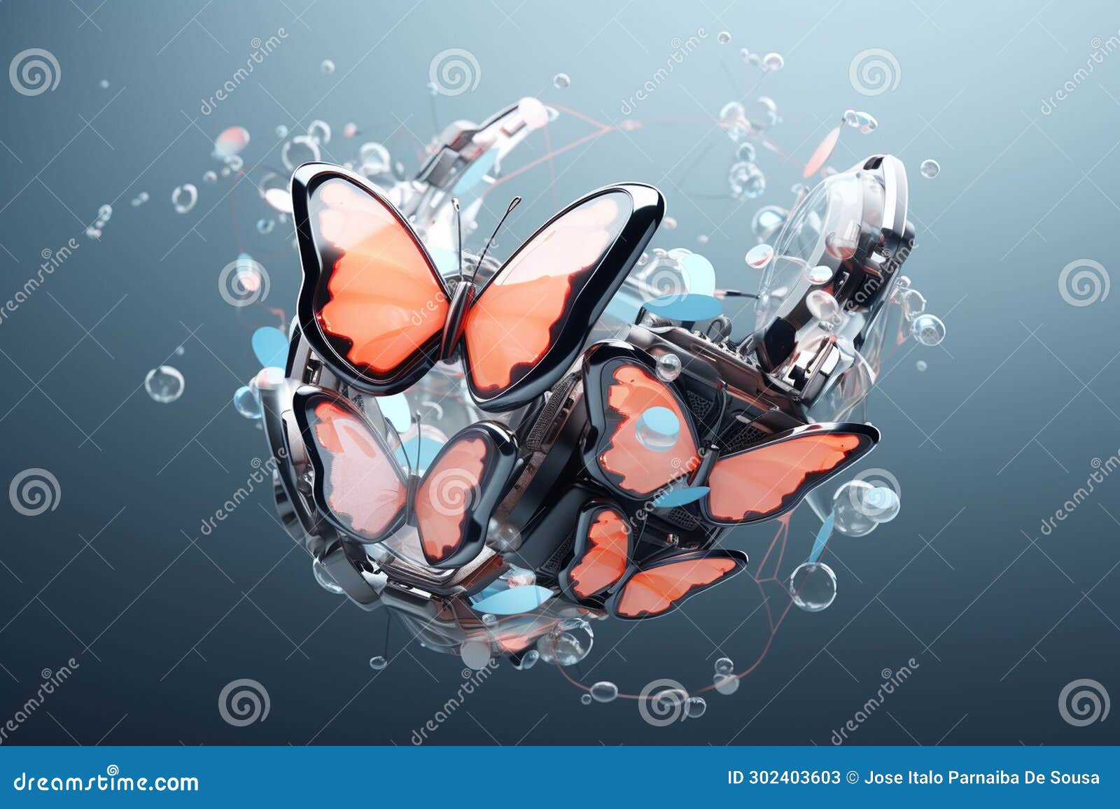 Explore the Use of Butterflies in Technology Stock Illustration ...