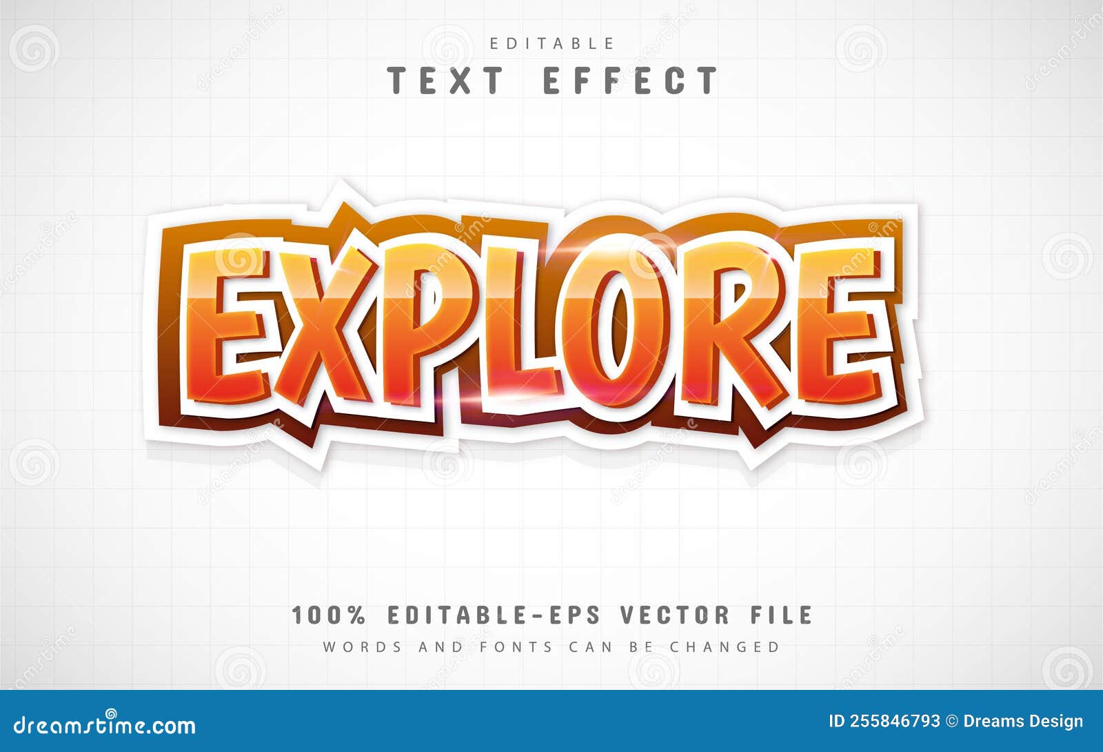 Explore Vector Text Effects Stock Vector - Illustration of activity ...