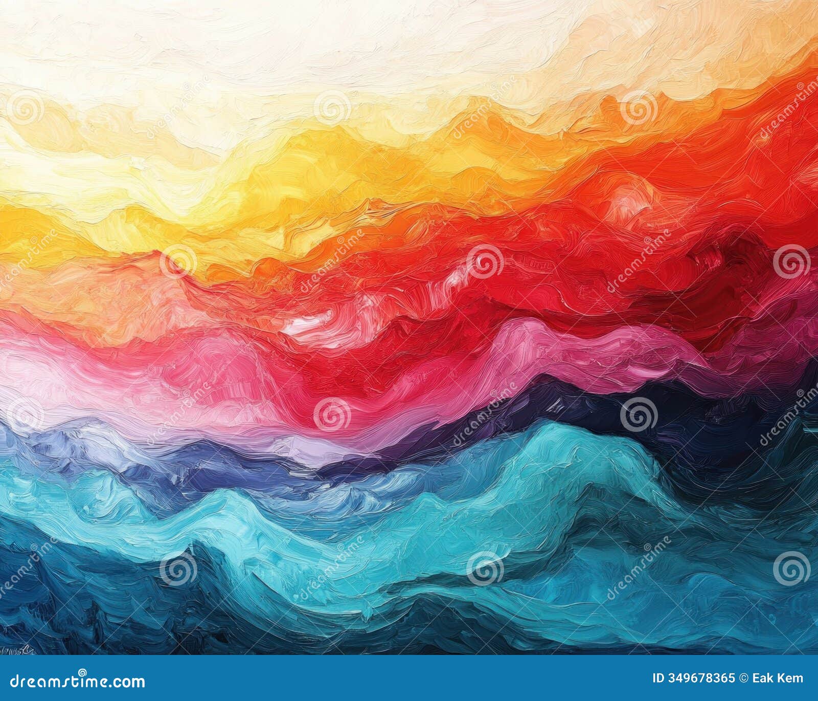 Explore Vibrant Color Palettes and Dynamic Forms in this Abstract ...
