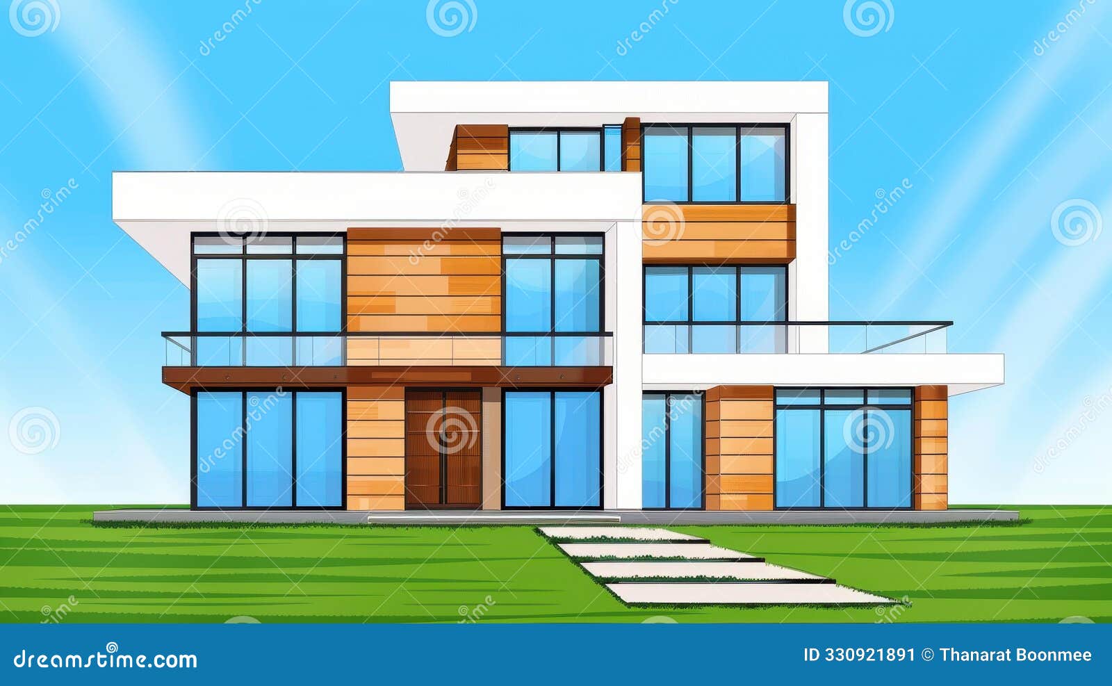 Explore a Vibrant 3D Modern Building Design with an Exploded View ...