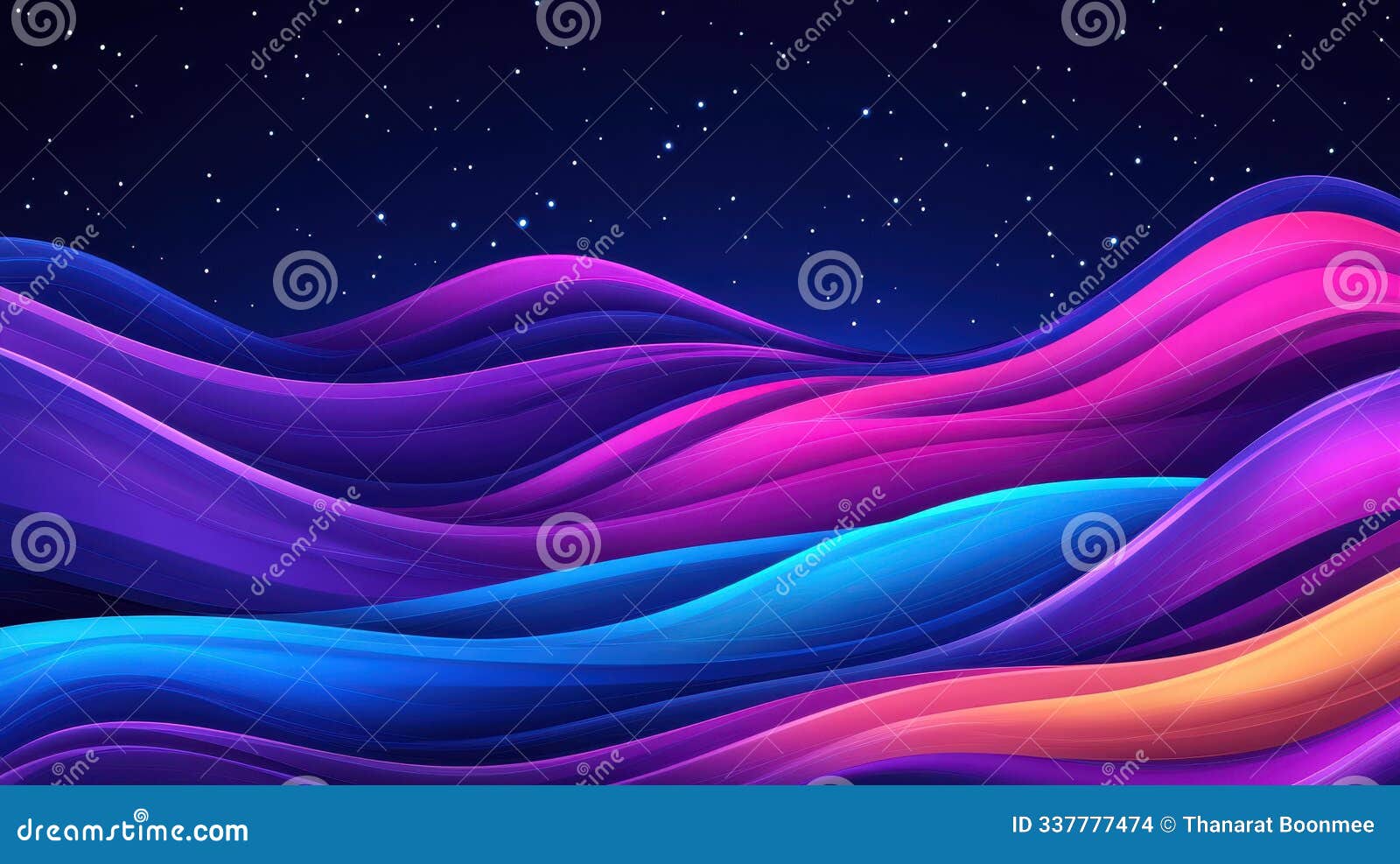 Explore a Vibrant Wave Flow Backdrop, Perfect for Visualizing Big Data ...