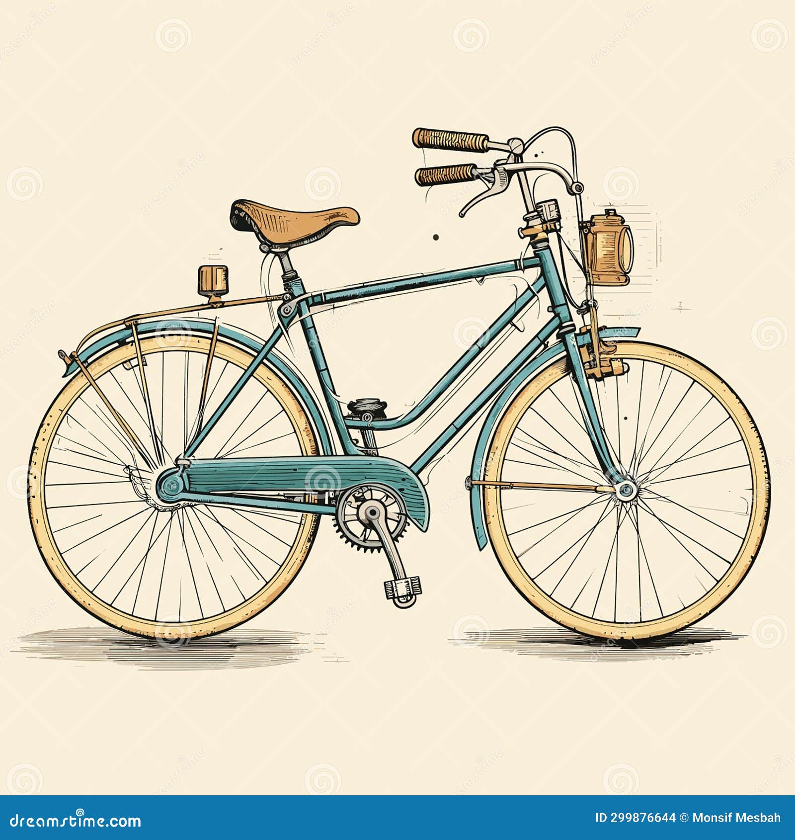 Explore Vintage Charm: Retro Bicycle Design Vector with Unique Letters ...