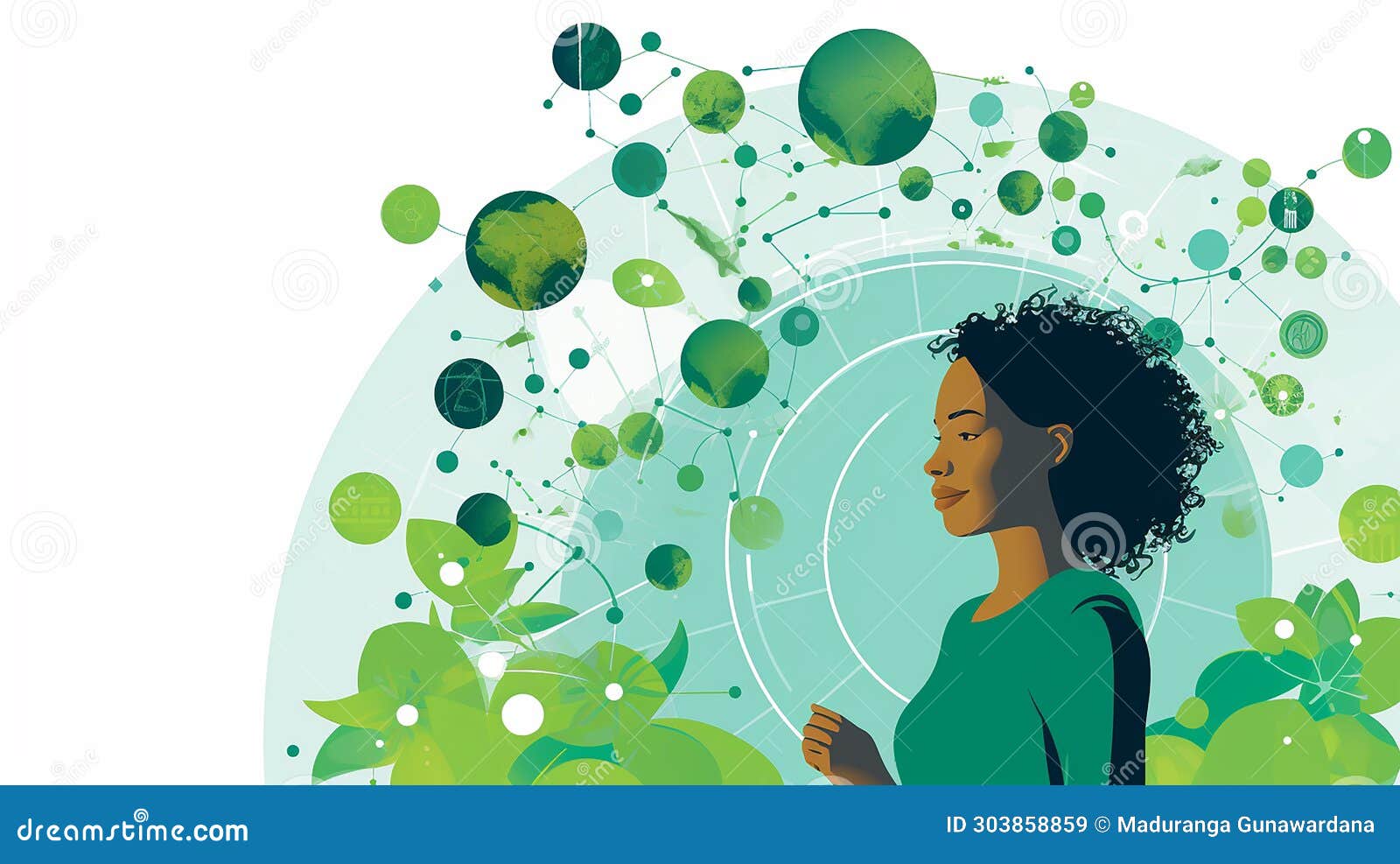 Empowering Tomorrow: Sustainable Innovation with Green Icons, Cartoon ...