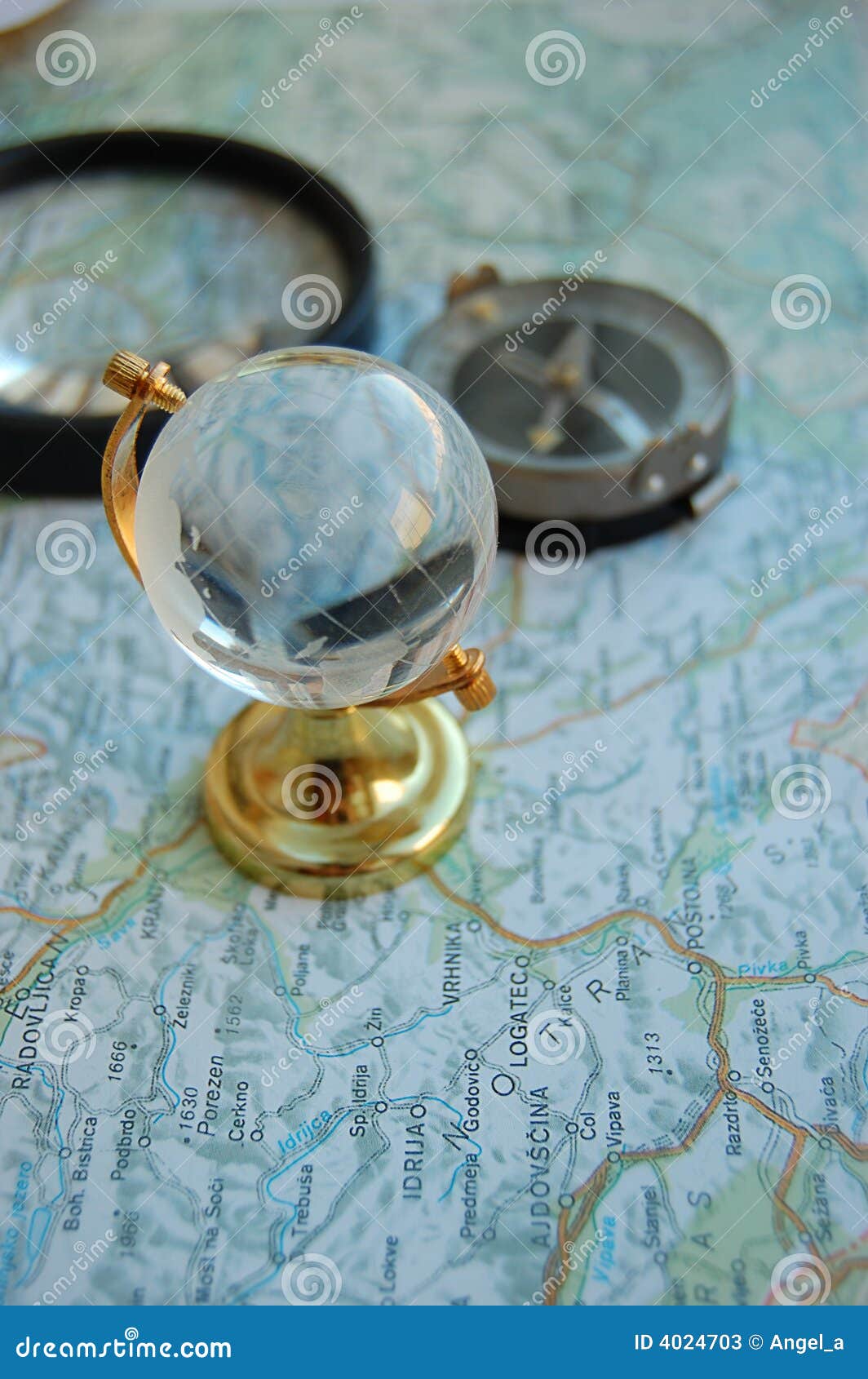 Explore the world stock image. Image of guidance, magnifier - 4024703