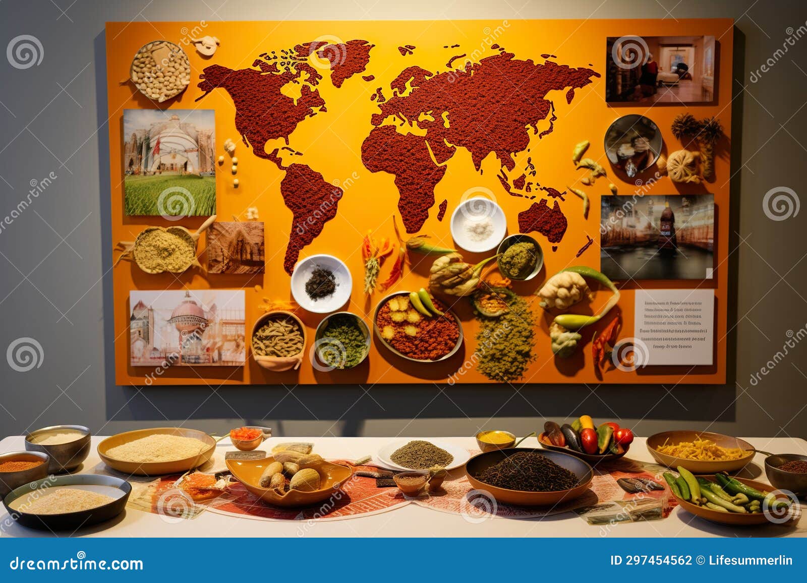 Explore the World through Delectable Culinary Diversity. Stock Photo ...