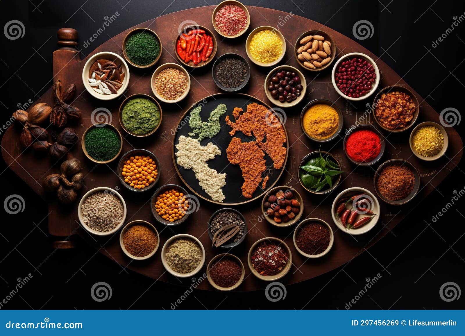 Explore the World through Delectable Culinary Diversity. Stock ...
