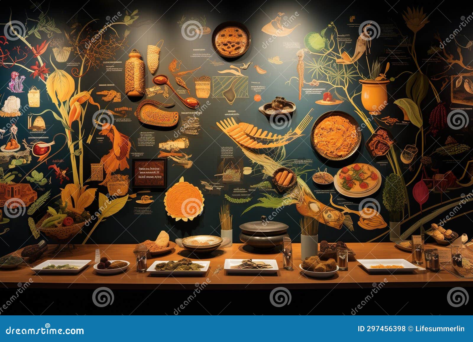 Explore the World through Delectable Culinary Diversity. Stock ...