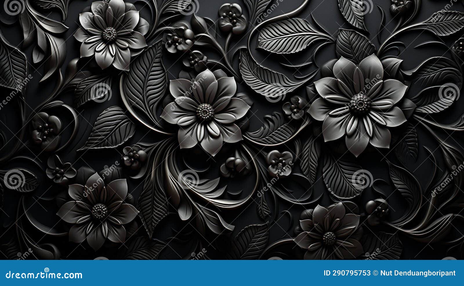 Embossed Art Techniques: Intricate Patterns on Canvas Stock ...