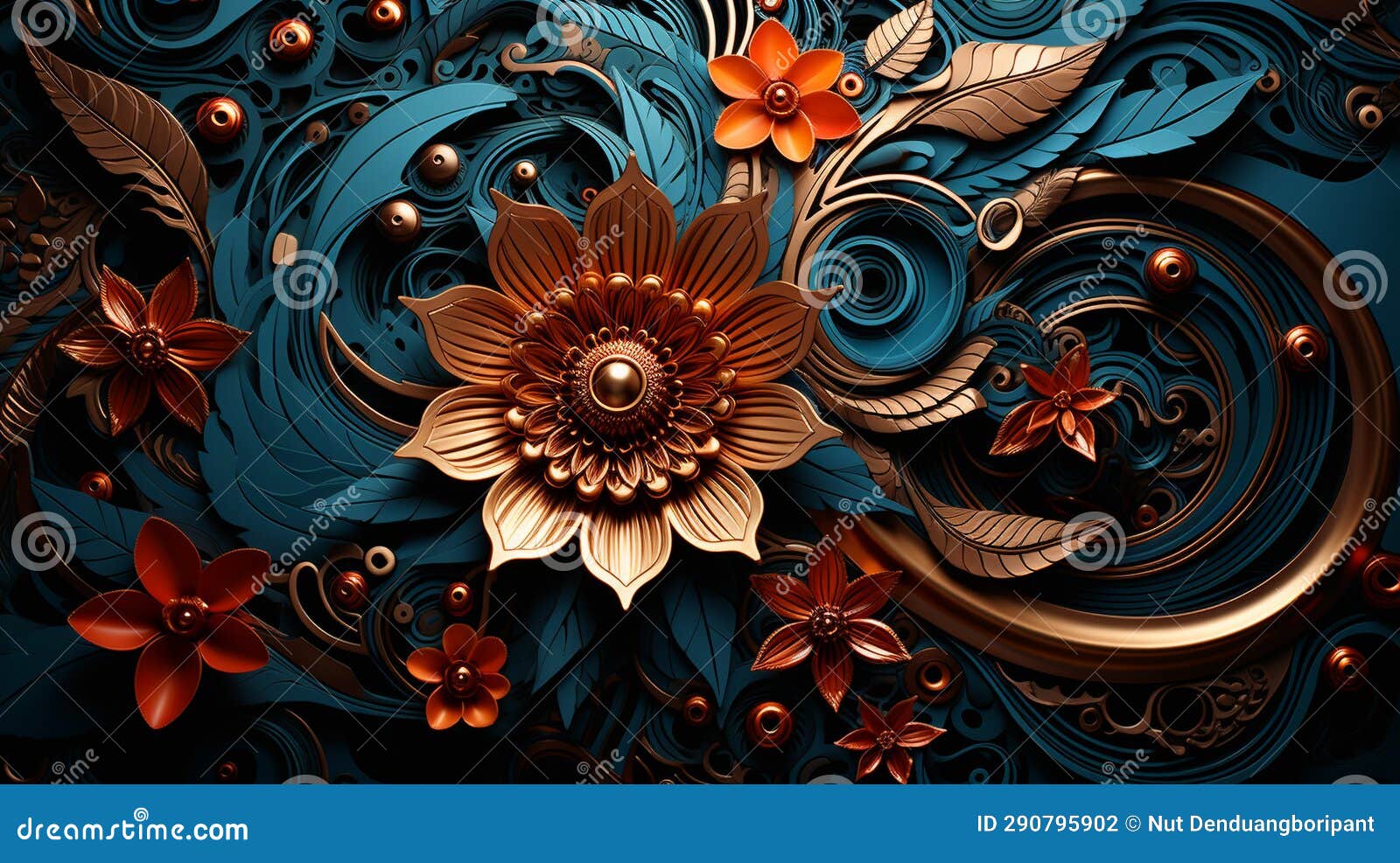 Embossed Art Techniques: Intricate Patterns on Canvas Stock ...