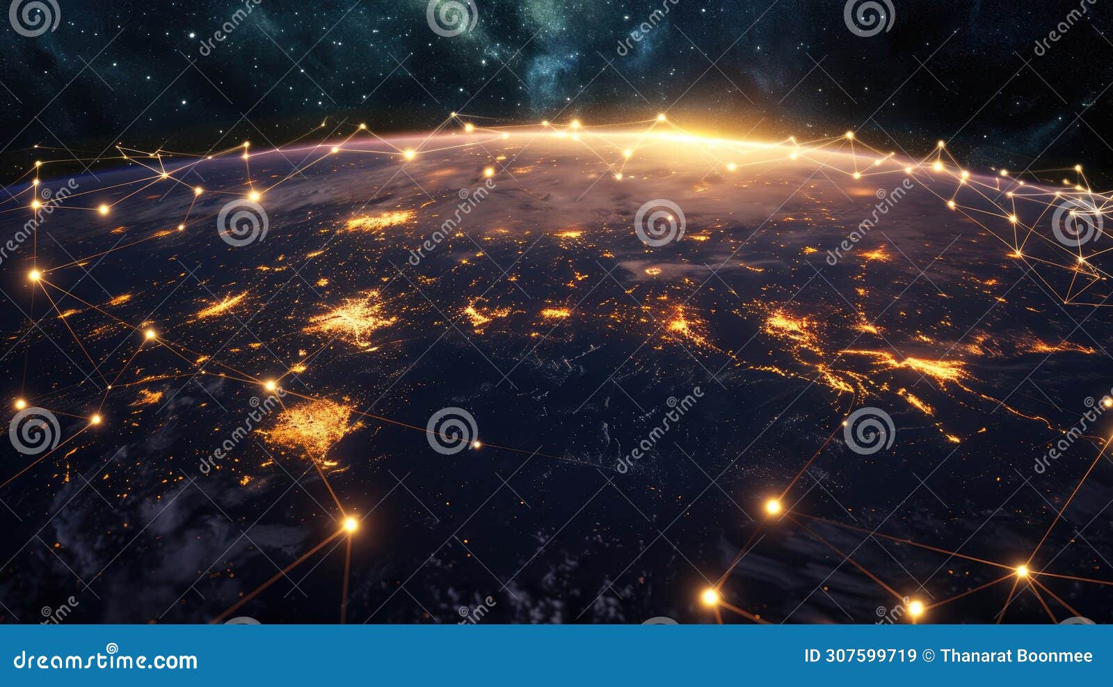 Explore a World of Interconnected Countries Against a Dark Background ...