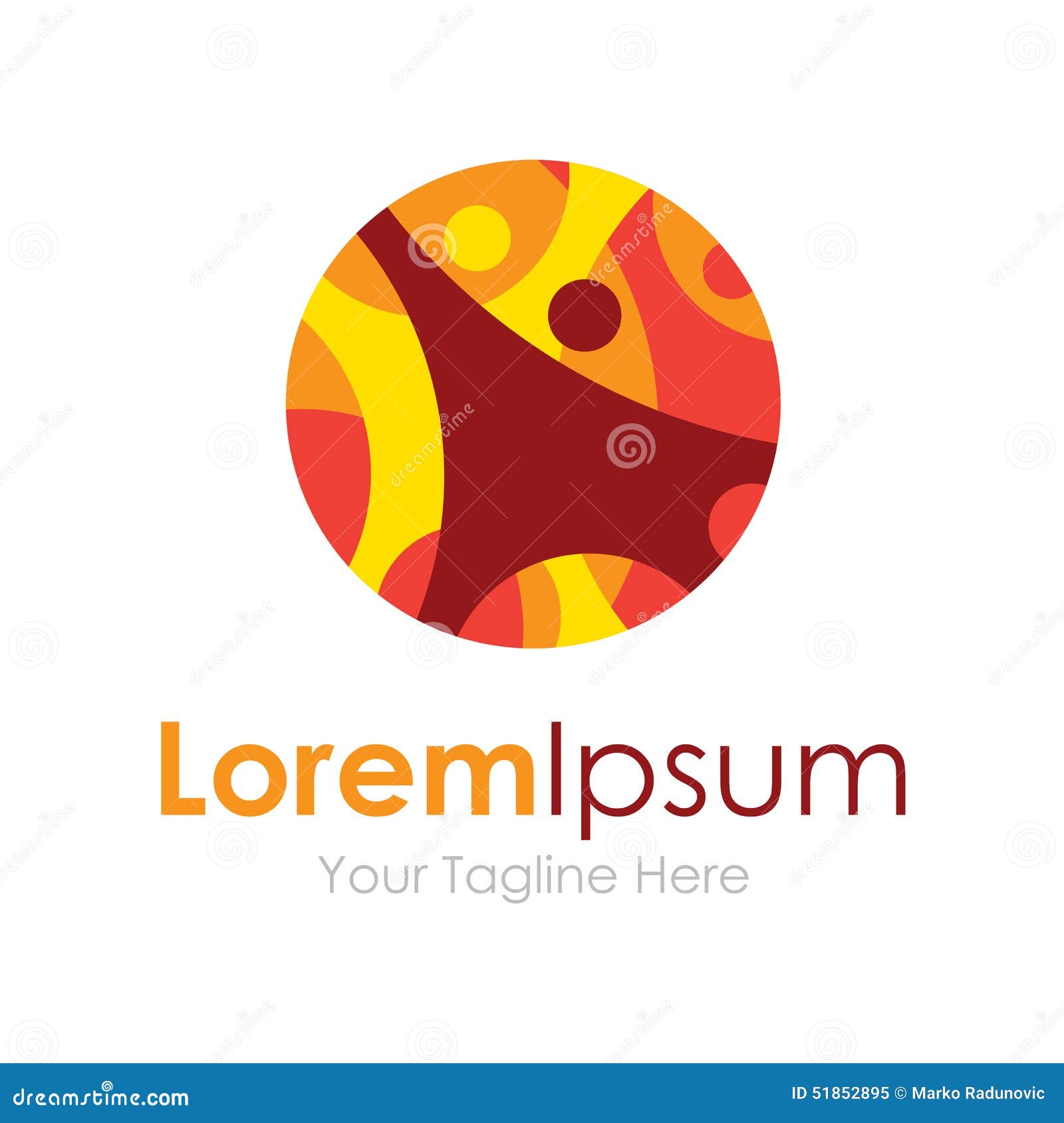 Explore the World Live Happy Life Concept Elements Icon Logo Stock ...