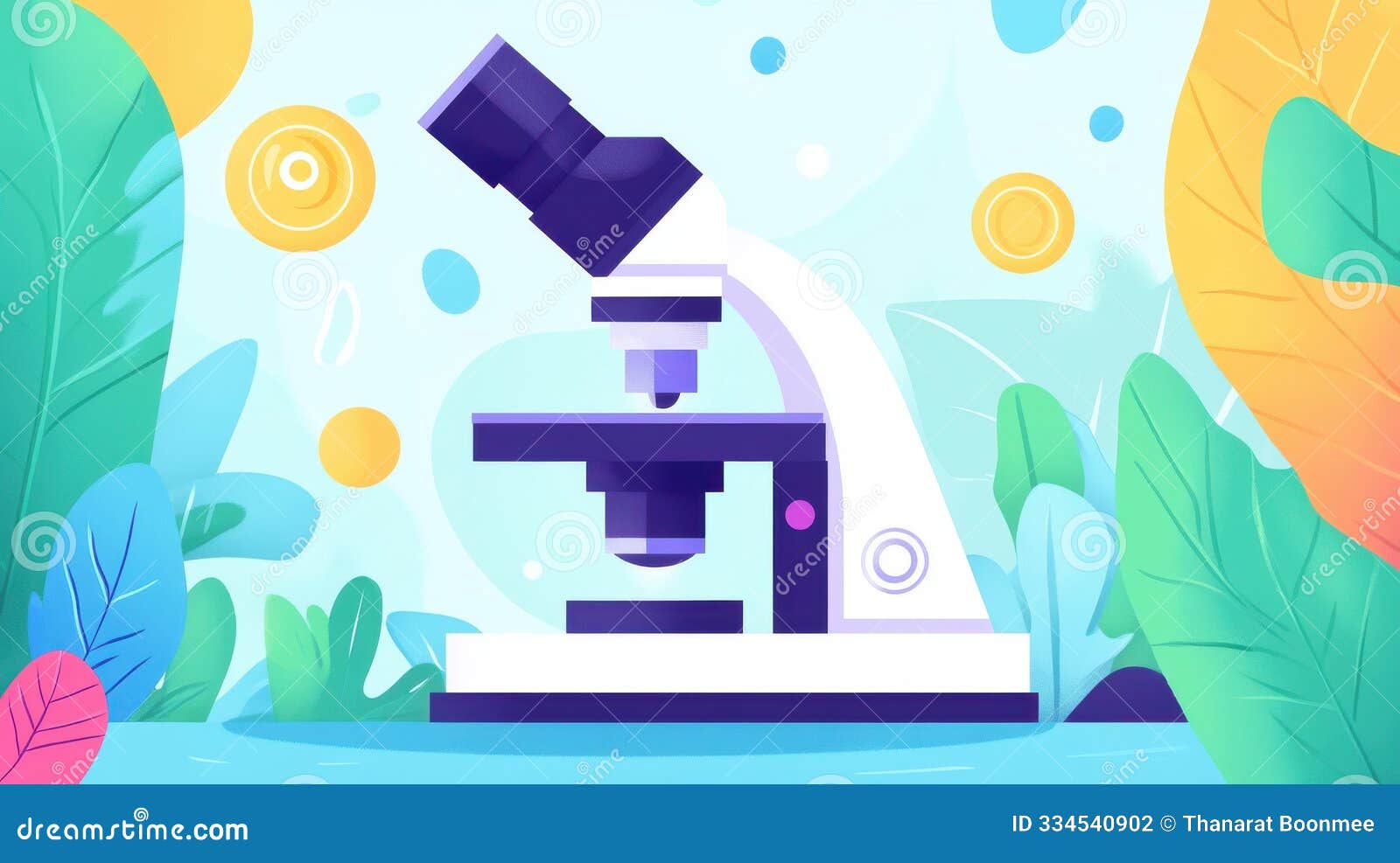 Explore the World of Science with this Vibrant D Vector Illustration of ...