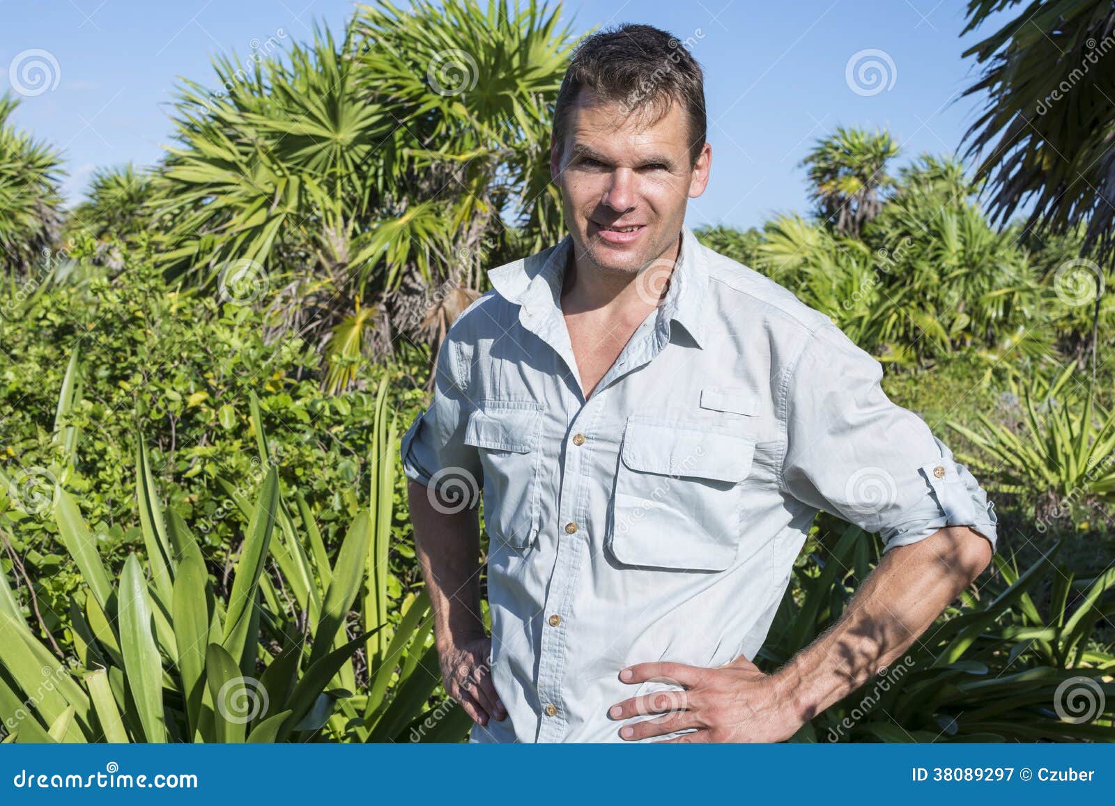 Explorer stock image. Image of sunny, botanist, horizontal - 38089297