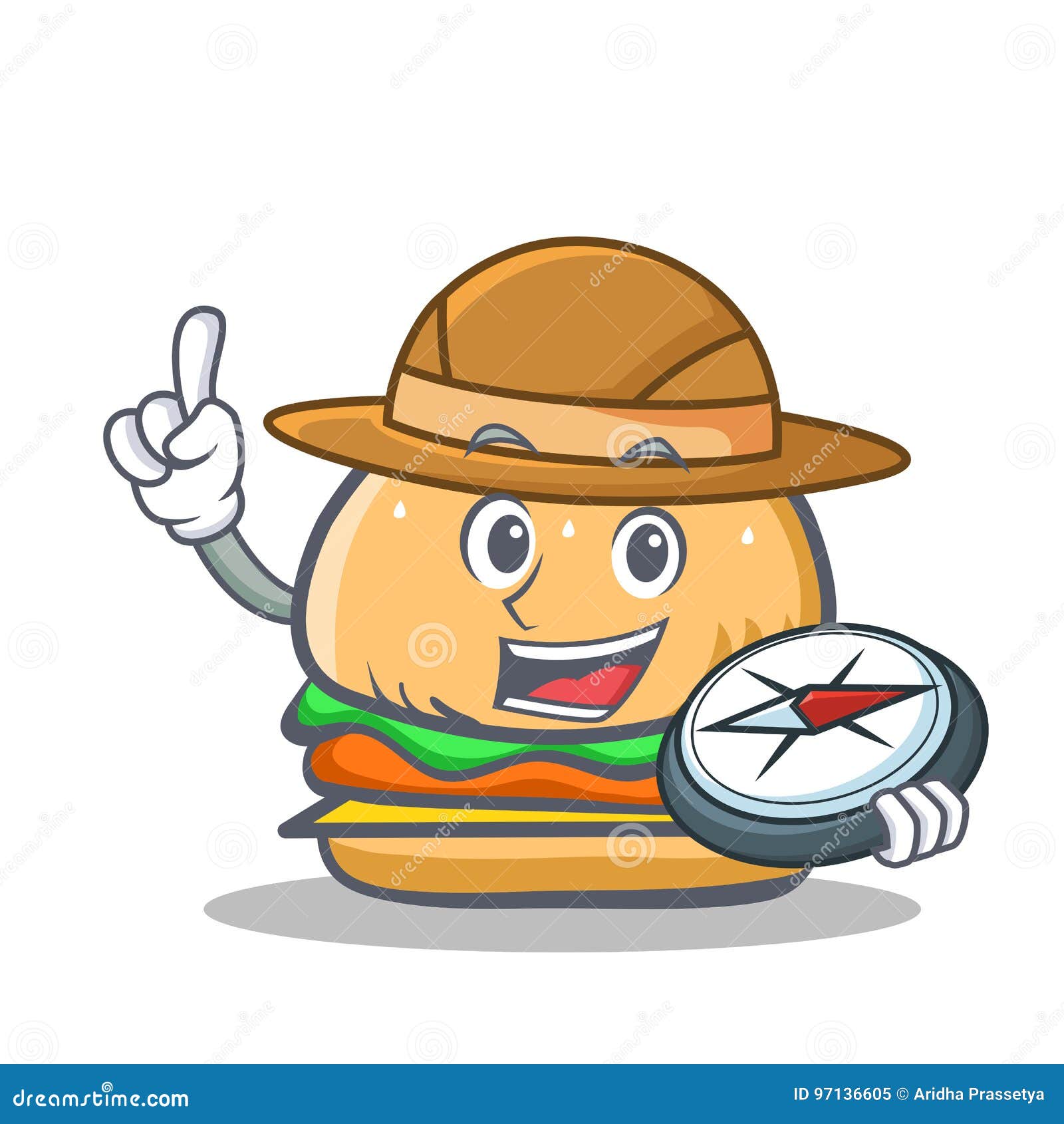 Food Explorer Logo With A Chef Carrying A Food Menu And Magnifying ...