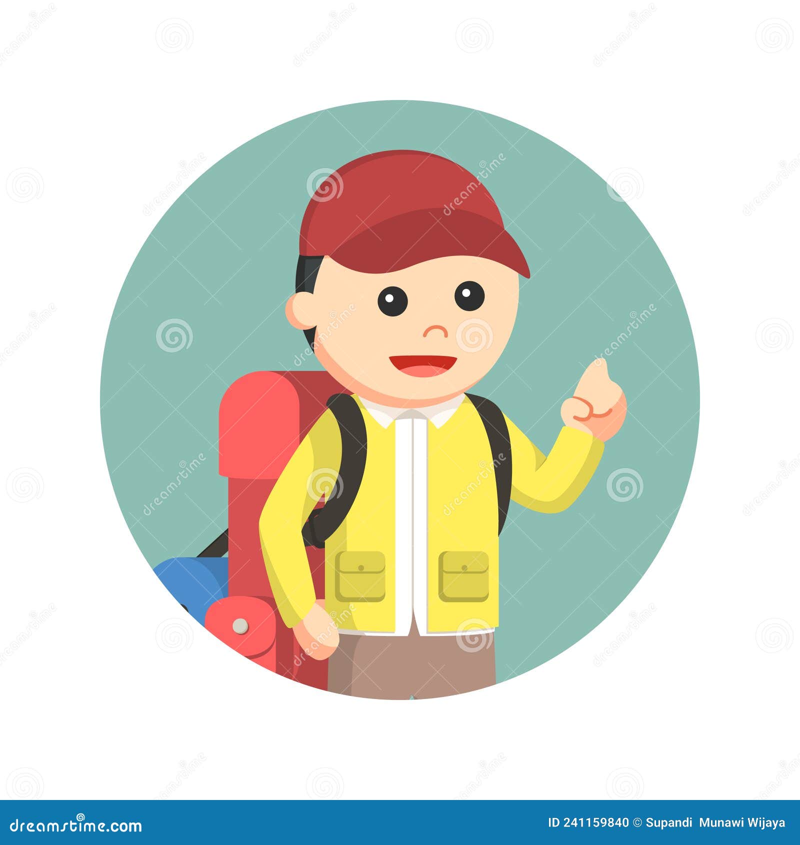 Explorer Character Profession Design Vector Stock Vector - Illustration ...