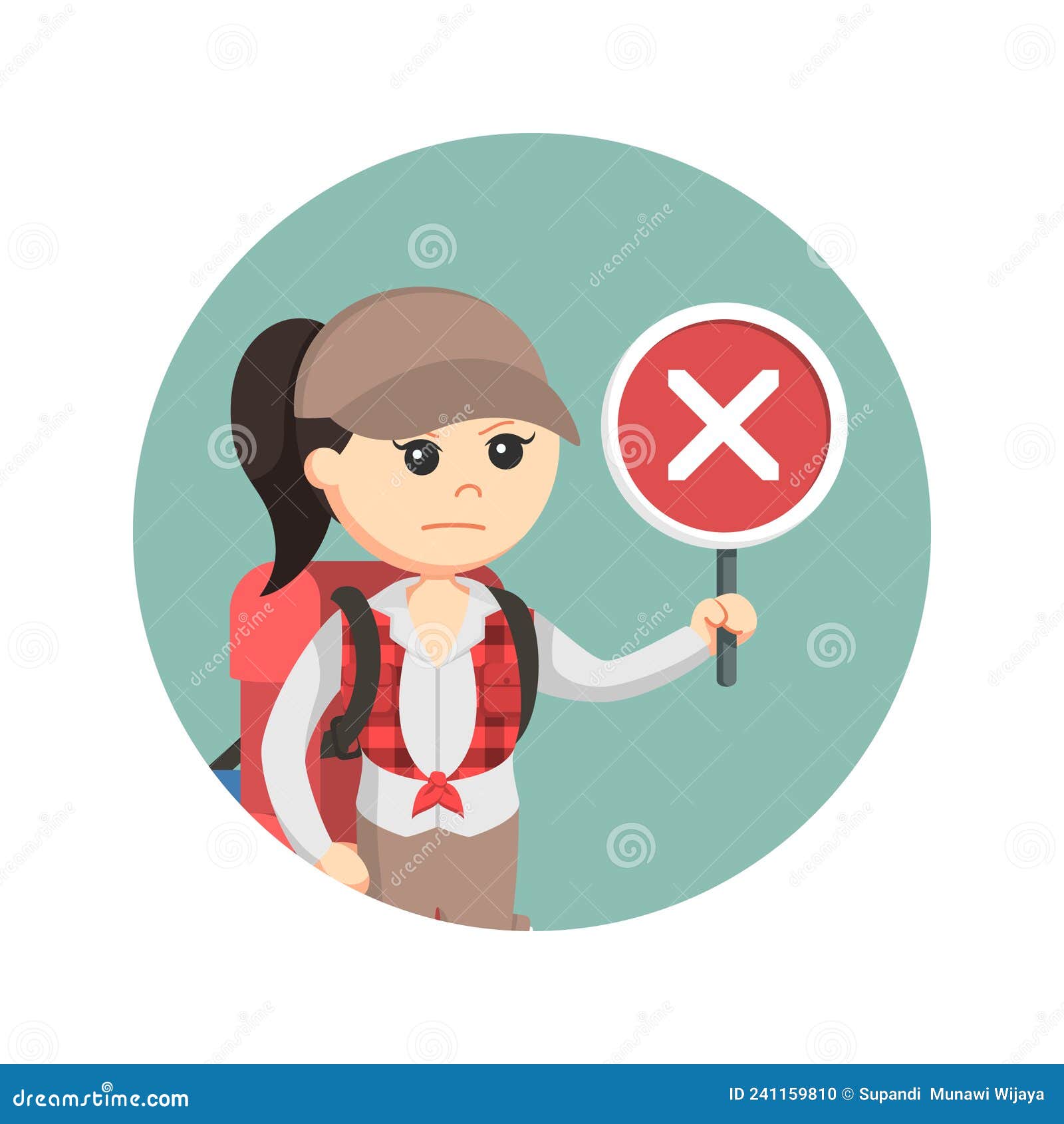 Explorer Character Profession Design Vector Stock Vector - Illustration ...