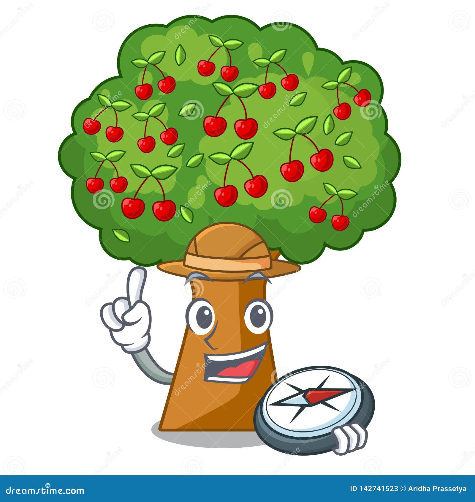 Explorer Cherry Tree Toys in Character Shape Stock Vector ...