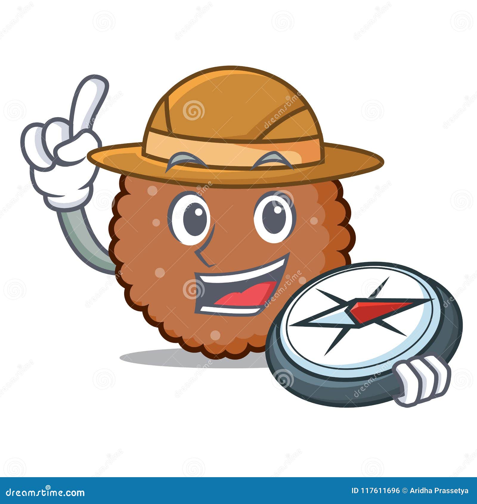 Explorer Chocolate Candies Mascot Cartoon | CartoonDealer.com #120016065