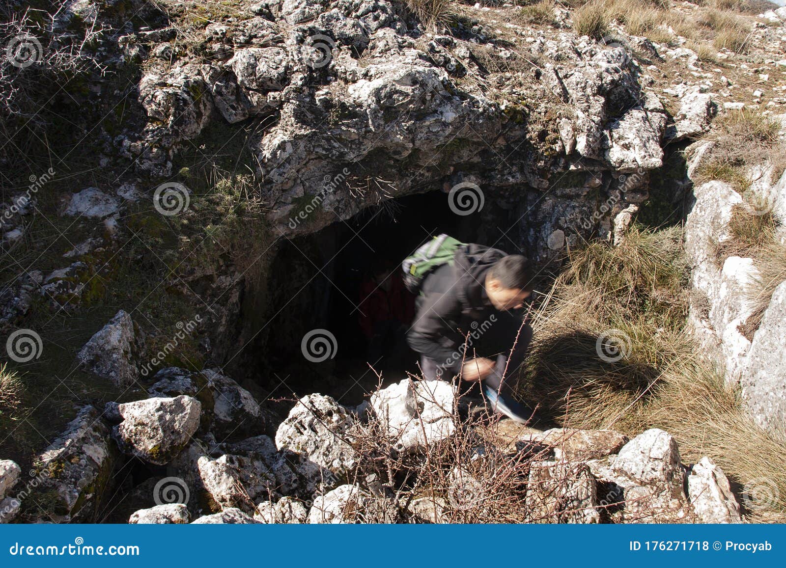 Explorer coming back stock photo. Image of inside, outside - 176271718