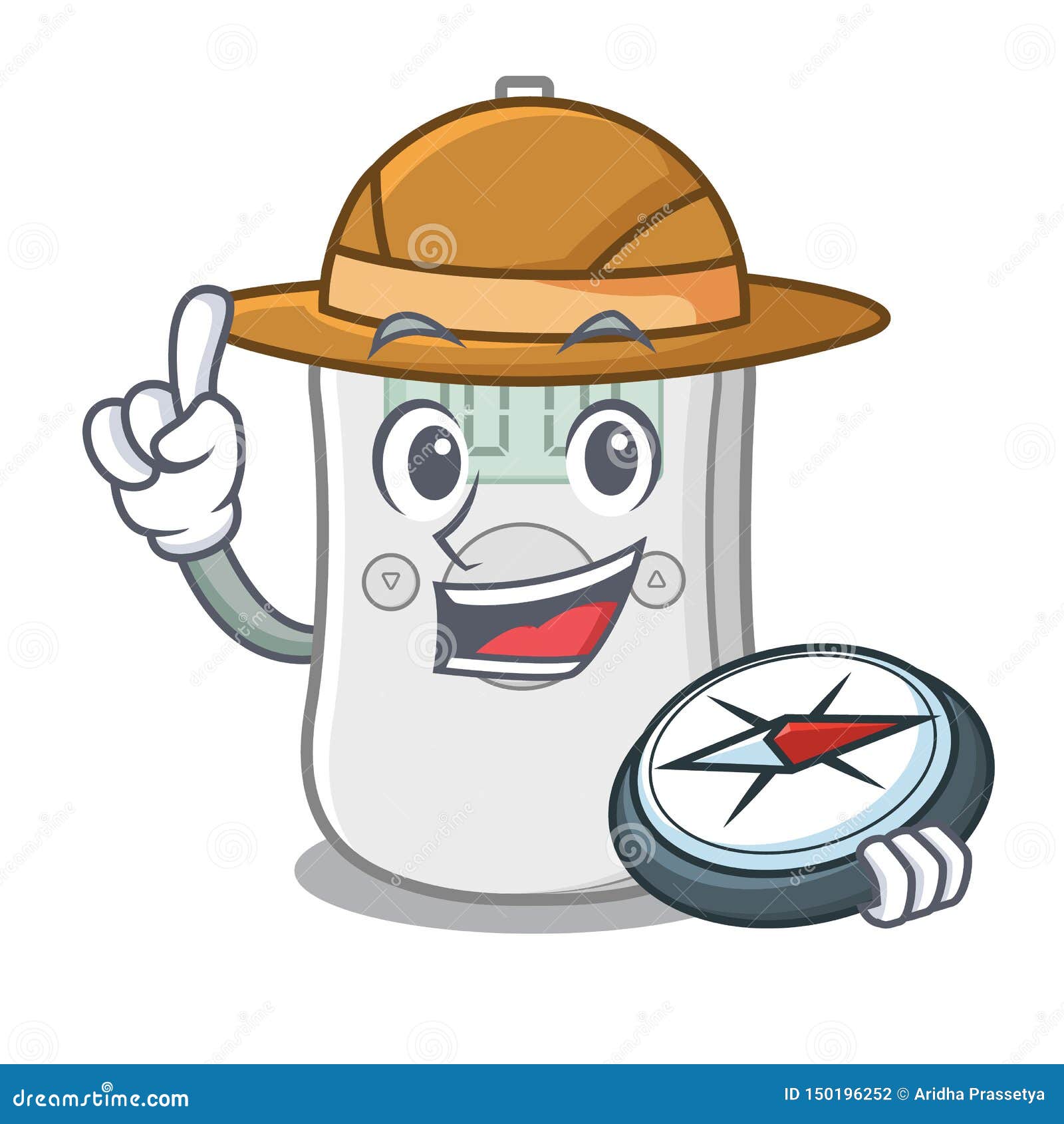 Explorer Diabetes Check Machine Cartoon Medicine Box Stock Vector ...