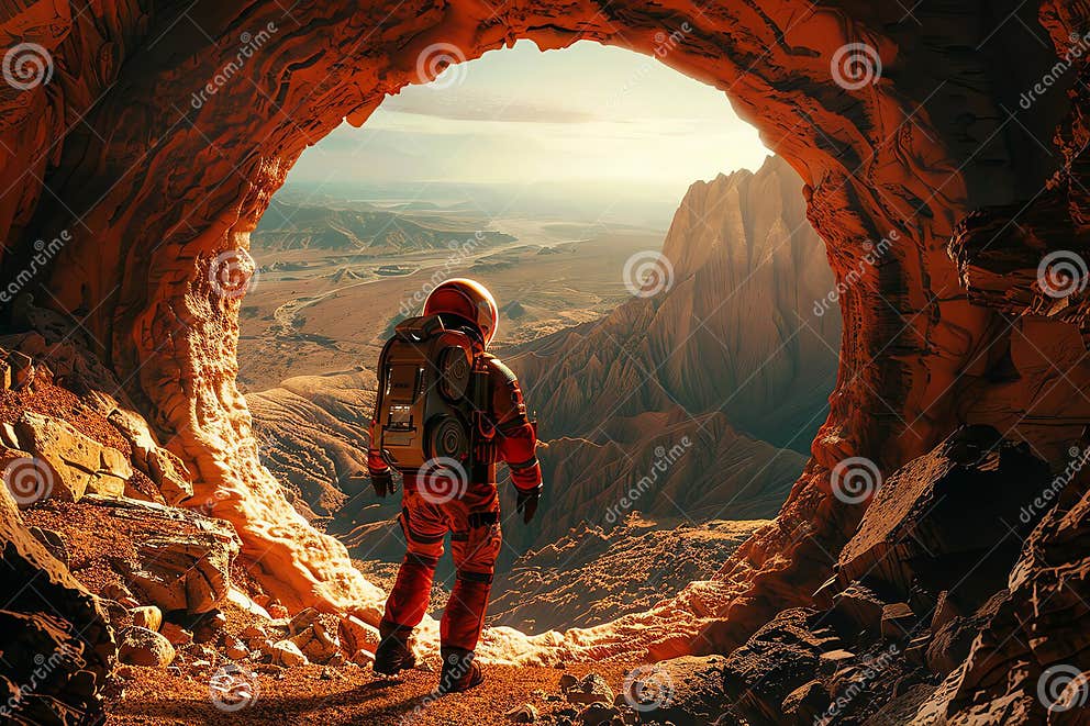 Explorer in High-tech Suit Discovers Time-altering Cave, Clear ...