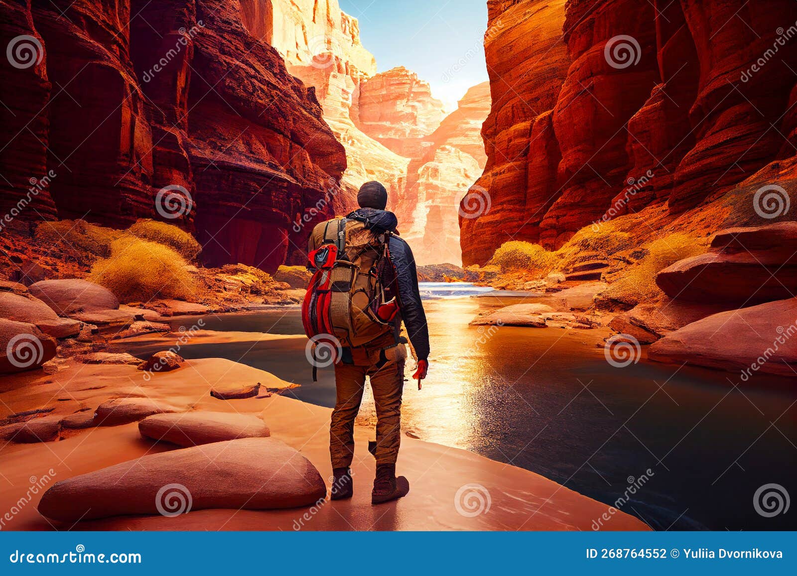 Explorer At The Peak, Capturing The Moment. Immersive View From ...