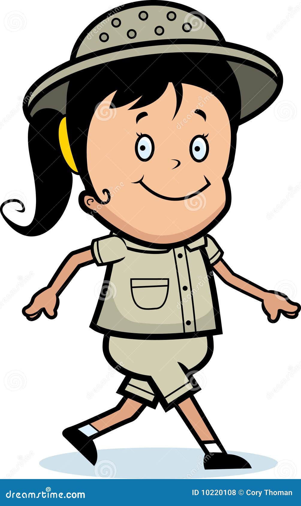 Explorer Walking stock vector. Illustration of explorer - 10220108