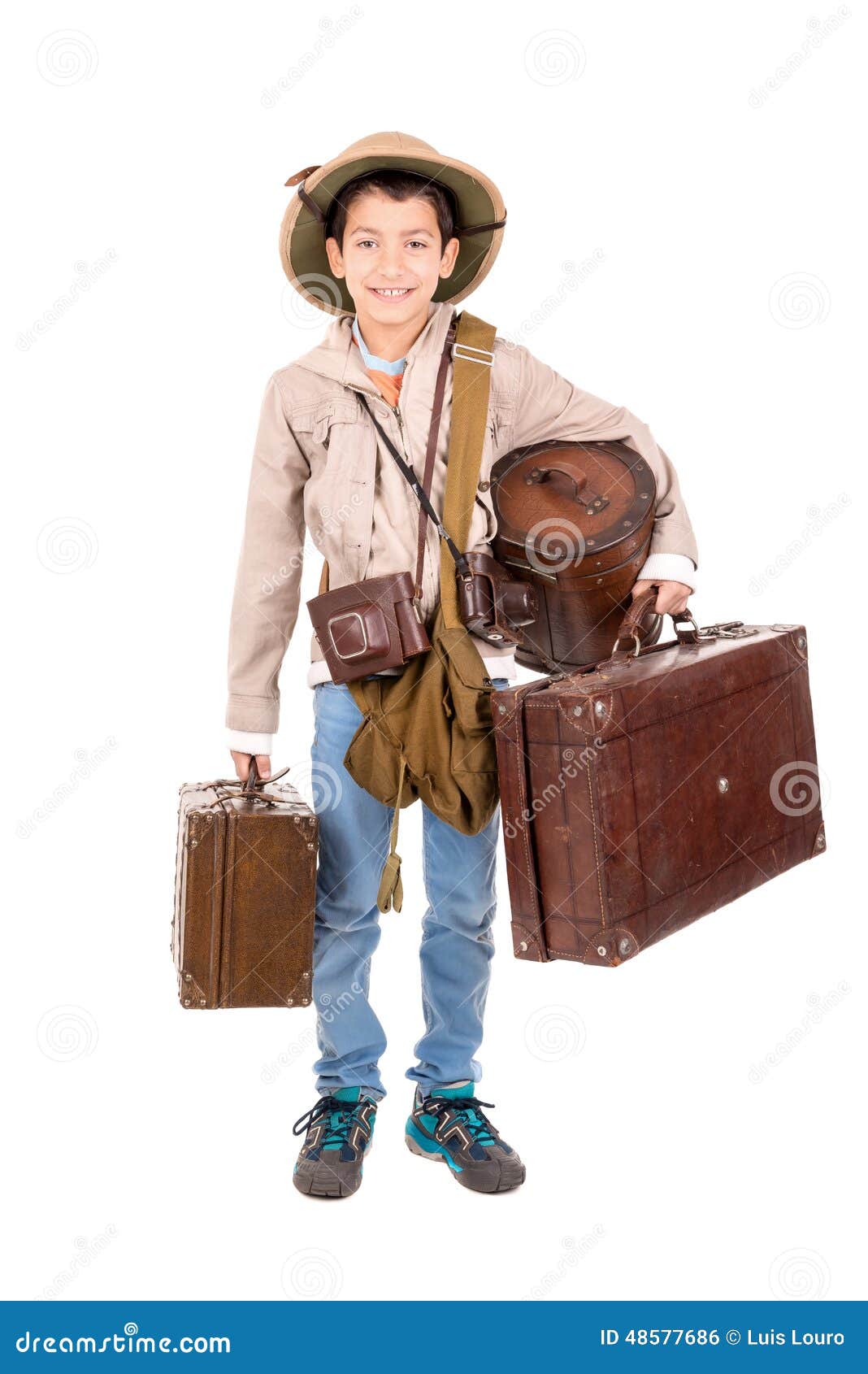 Explorer stock photo. Image of looking, camera, children - 48577686