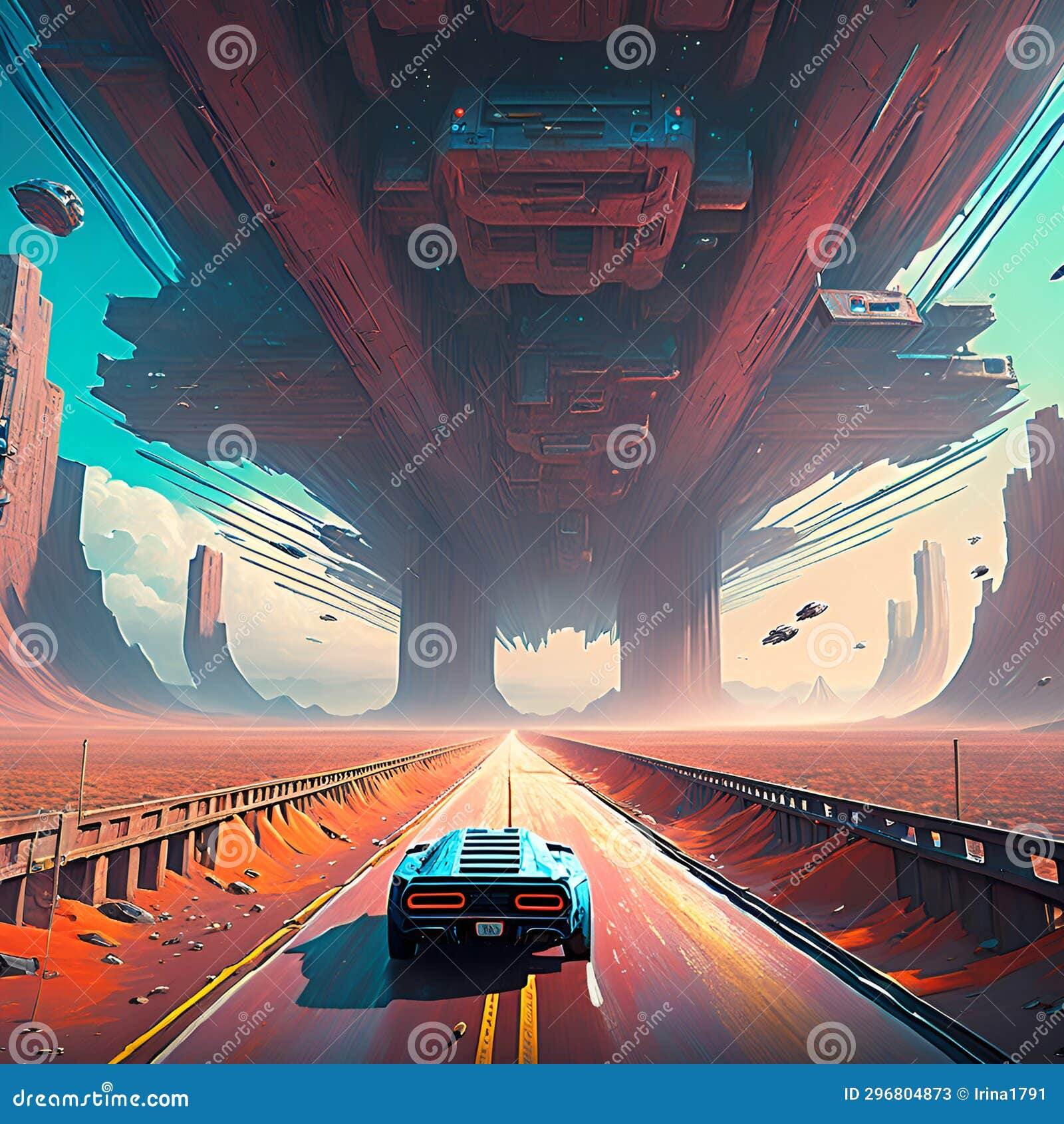 Explorers of an Alien Planet Stock Illustration - Illustration of ...