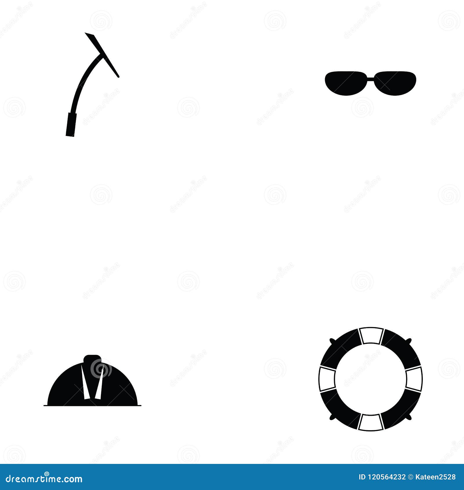 Explorers icon set stock vector. Illustration of graphic - 120564232