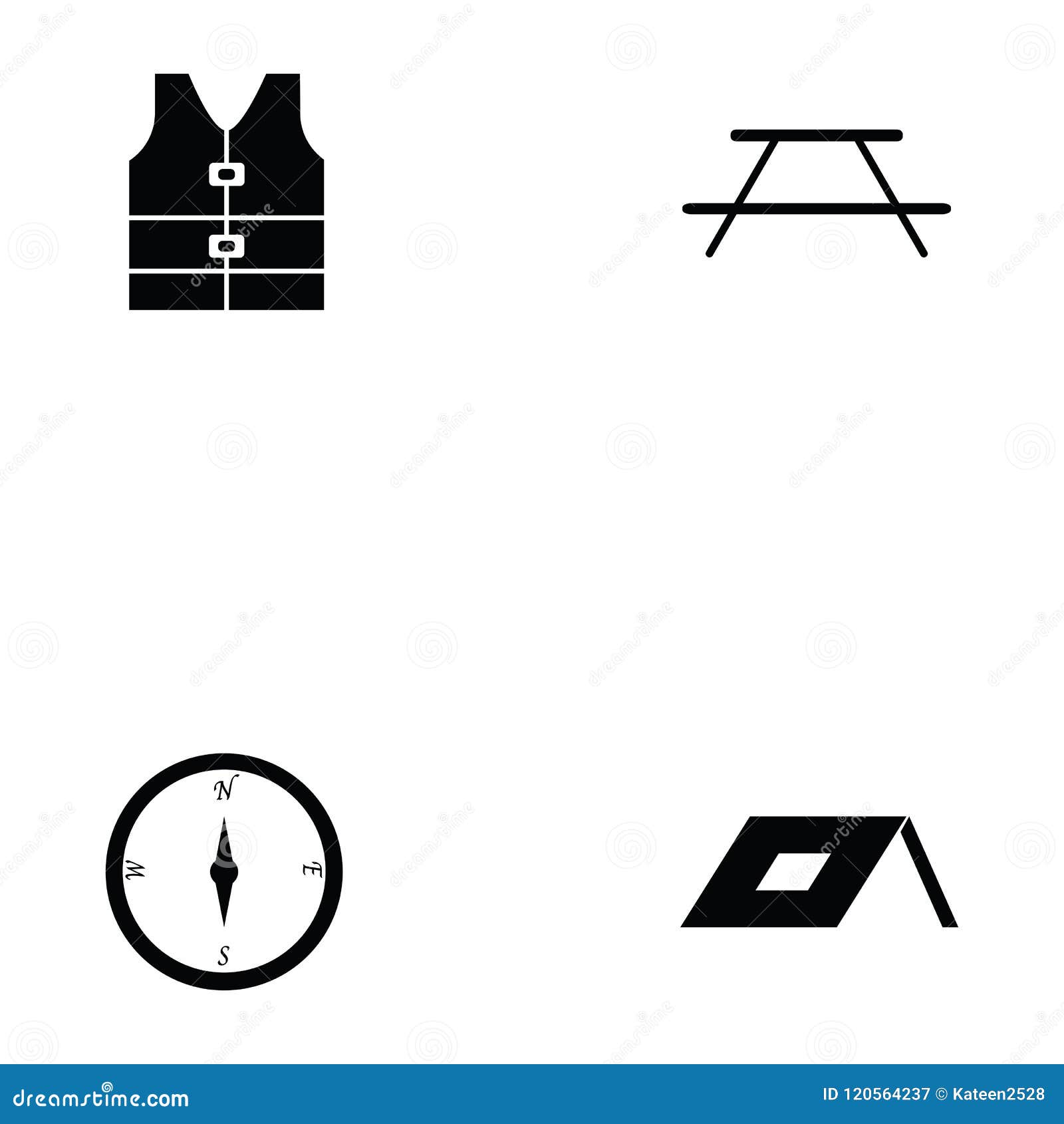 Explorers Icon Set Vector Illustration | CartoonDealer.com #120564066