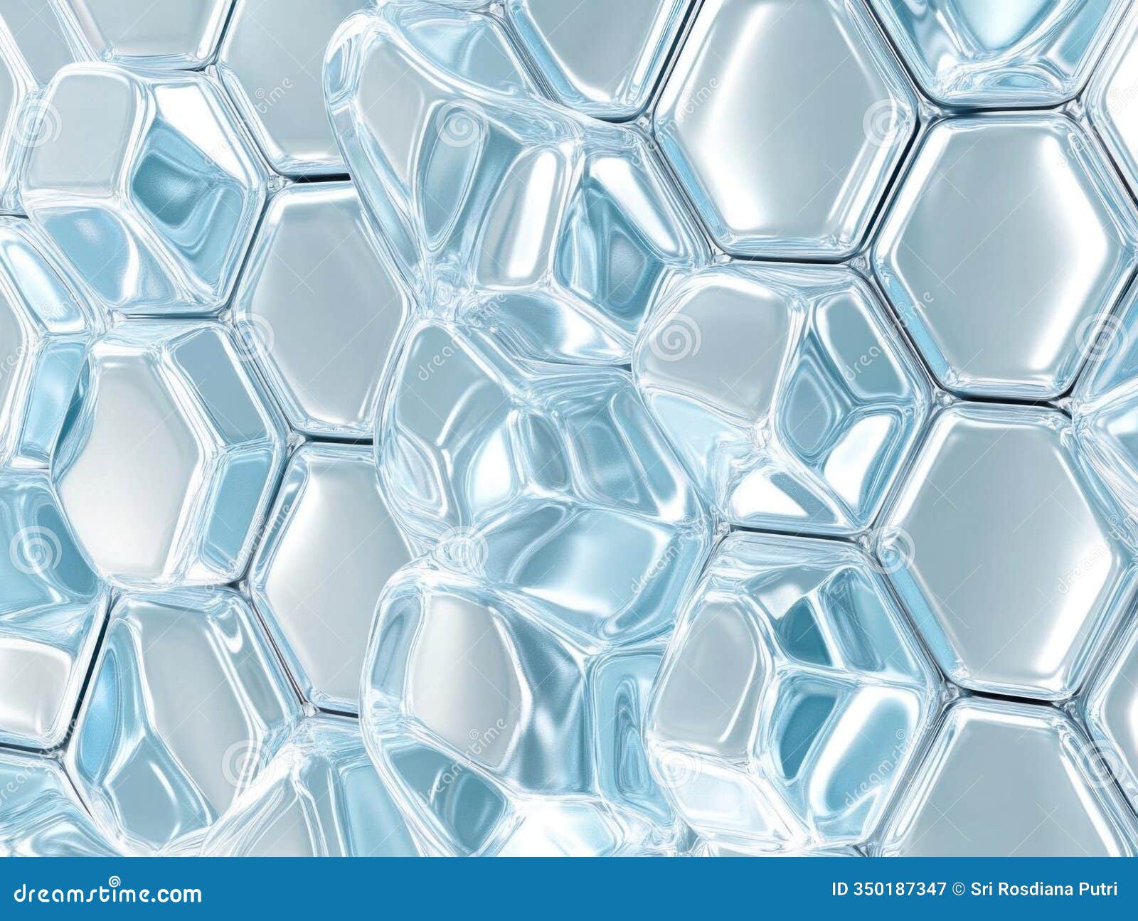 Exploring Abstract Hexagon Glass Structures, a Visual Journey Stock ...