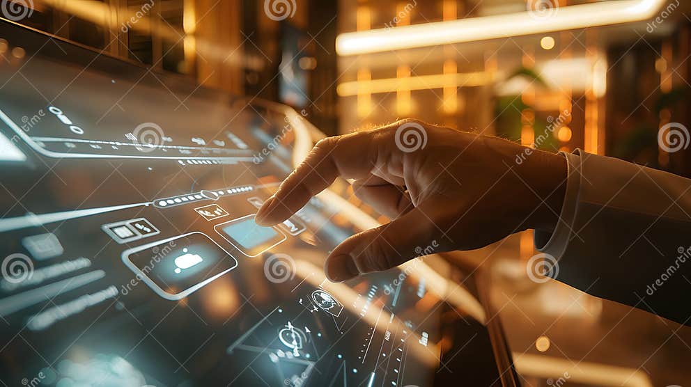 Exploring Advanced Home Automation Features through Digital Touchscreen Interface. Generative by ...