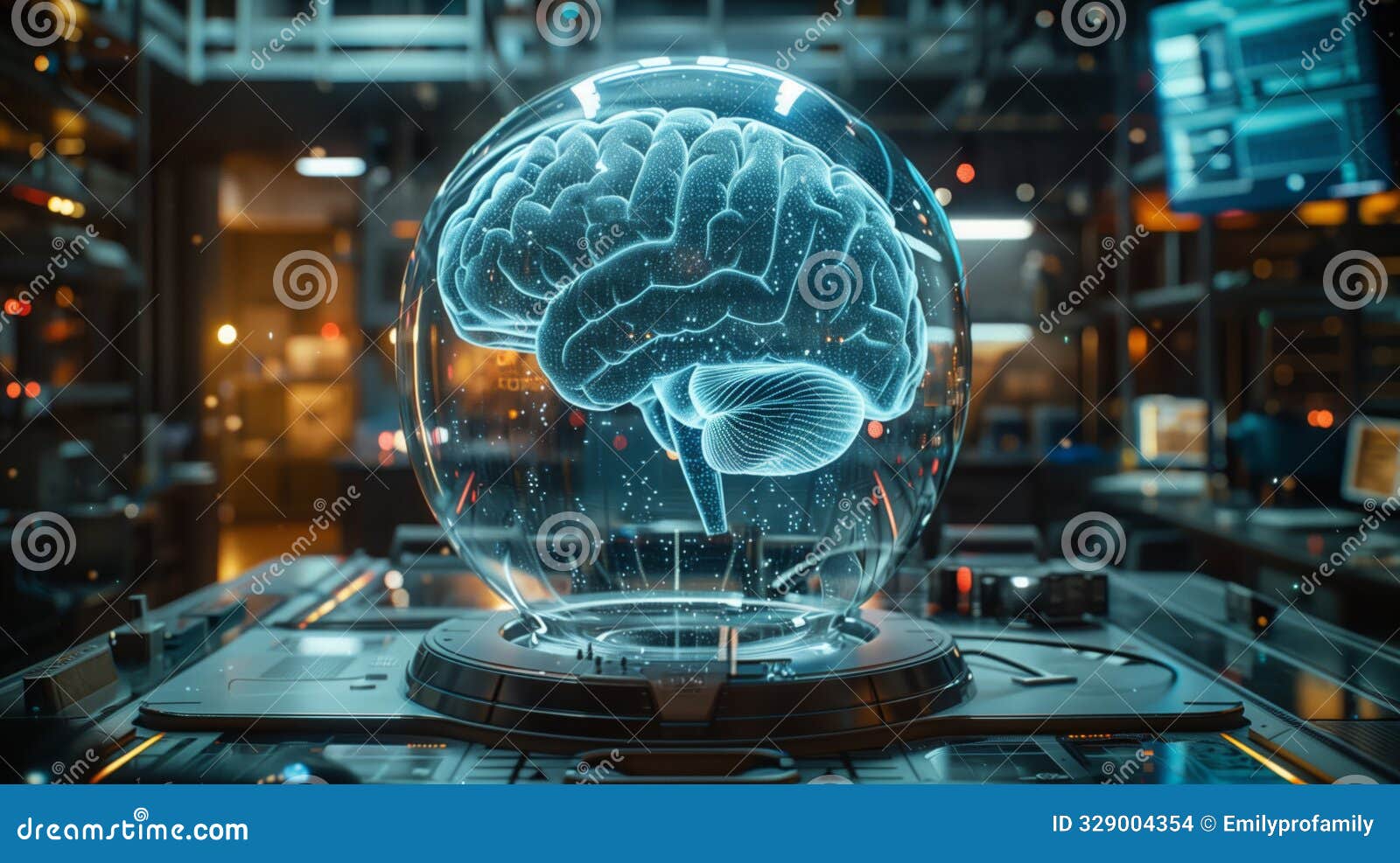 Exploring Advanced Neurotechnology in a Futuristic Laboratory Setting ...