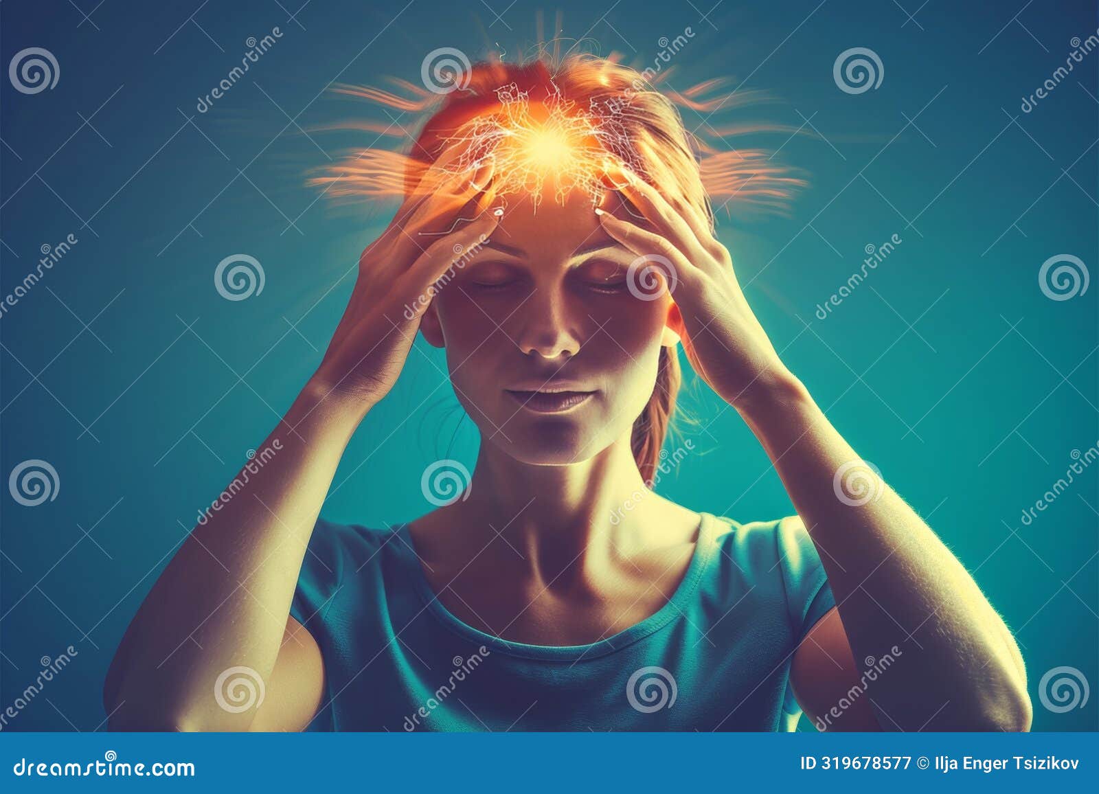 Exploring The Agony Of Migraine Headaches Intense Brain Pain And Visual ...