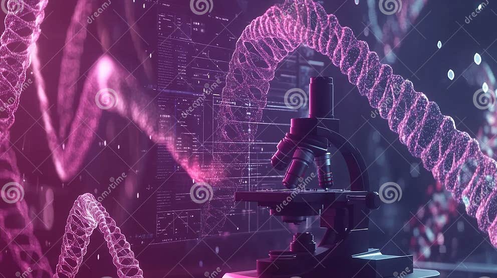 Exploring AI and Biology through Innovative Computer Technology Stock Photo - Image of ...