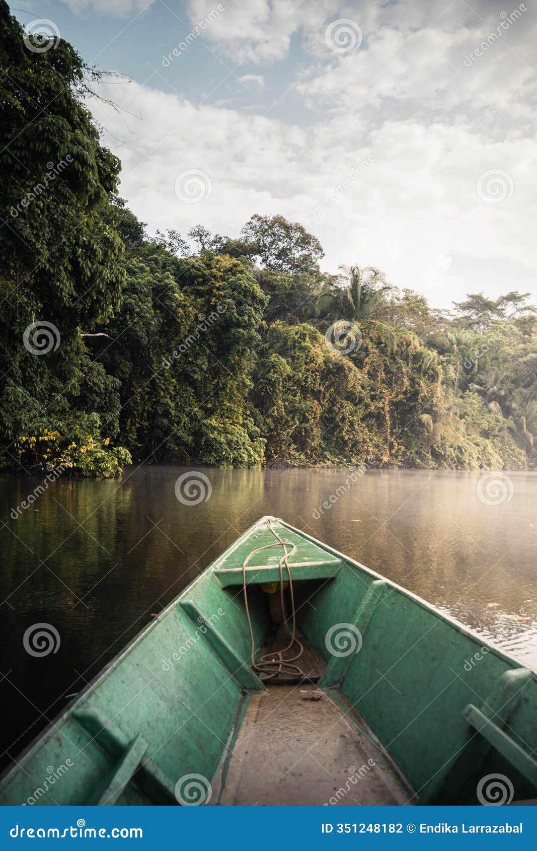 Exploring the Amazon Rainforest by Boat: Tranquil River Journey Stock ...