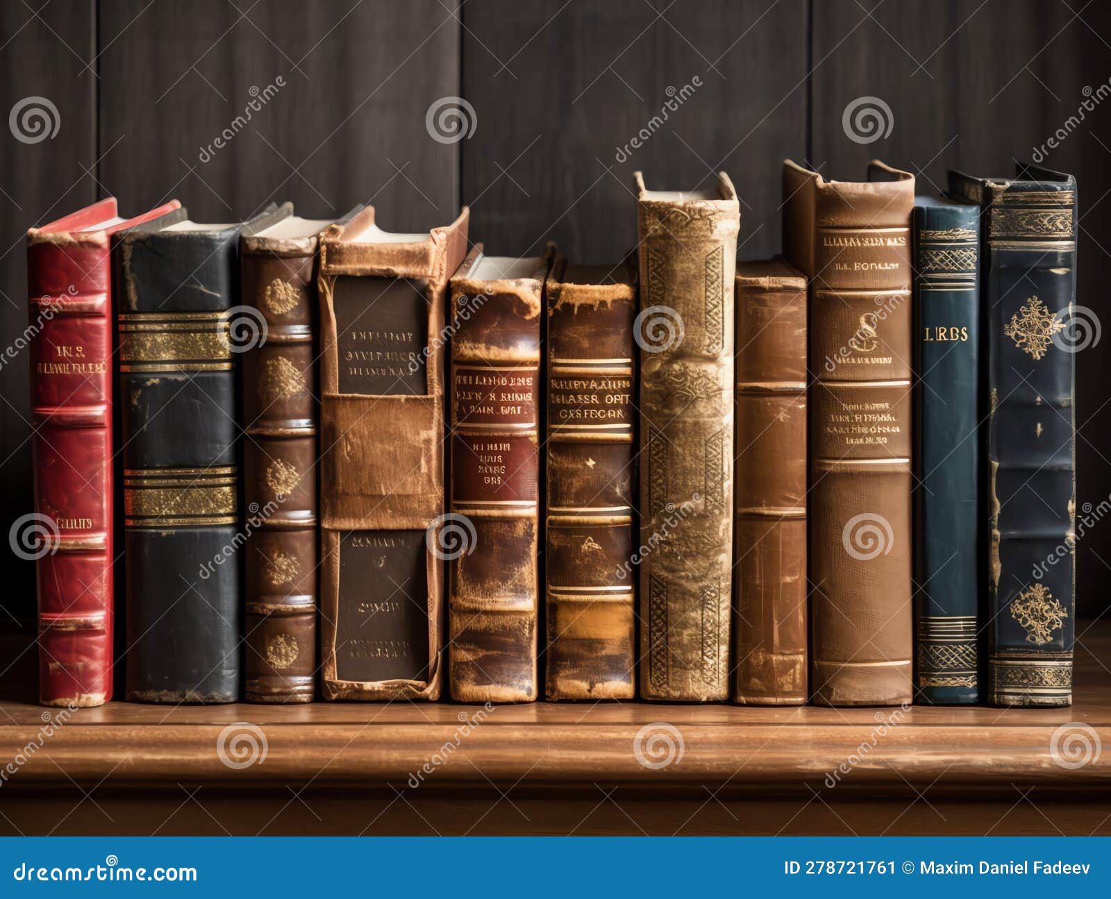 Exploring the Ancient Library Stock Illustration - Illustration of ...