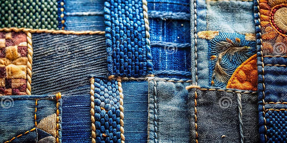 Exploring Architectural Textures and Structures through Denim Patchwork ...