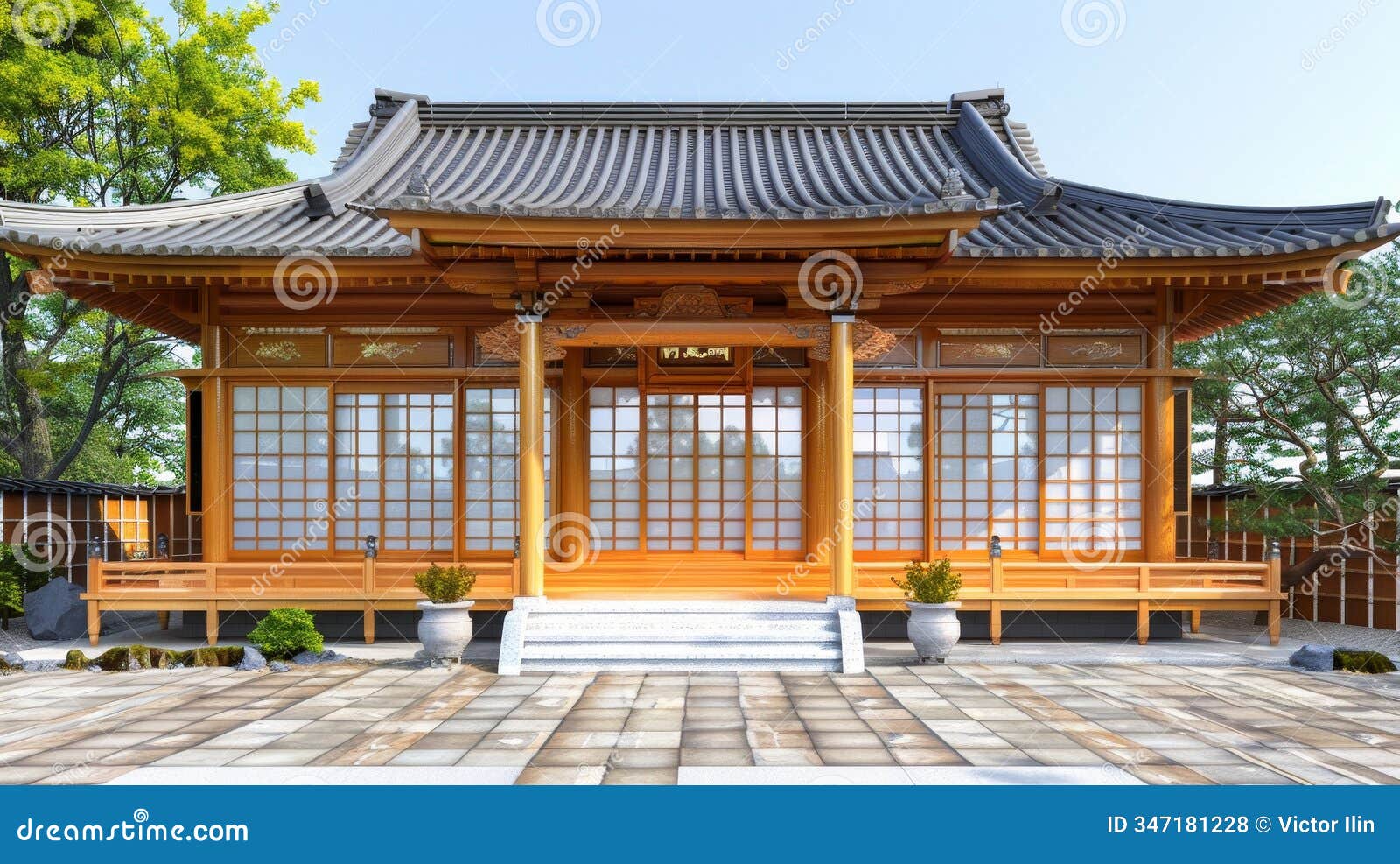 Exploring Asymmetrical Design 3d Model of a Unique Japanese Temple with ...