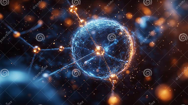 Exploring Atomic and Molecular Structures in Quantum Physics Stock ...